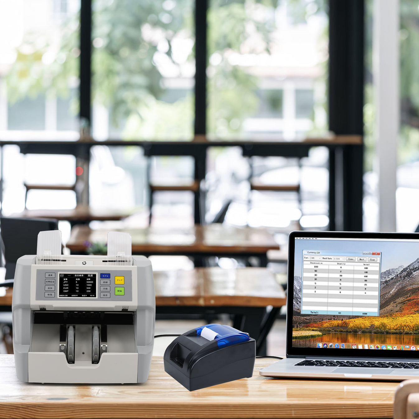 混合金種紙幣計数機 M40 | MORICASH